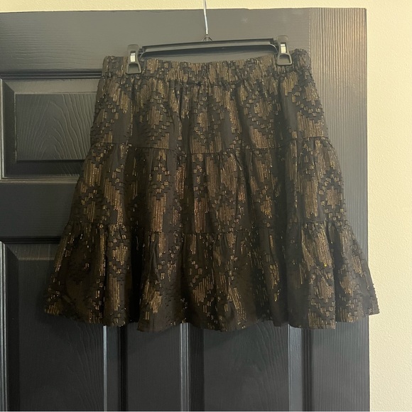 Roller Rabbit | Skirts | Roller Rabbit Black And Gold Skirt Size Xl Nwt ...